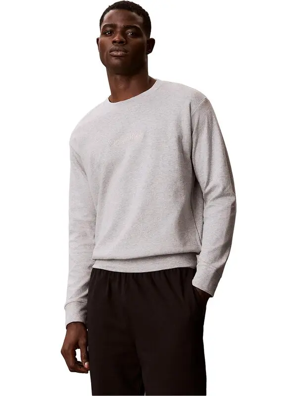 Calvin Klein Terry Lounge Sweatshirt - Grey Heather