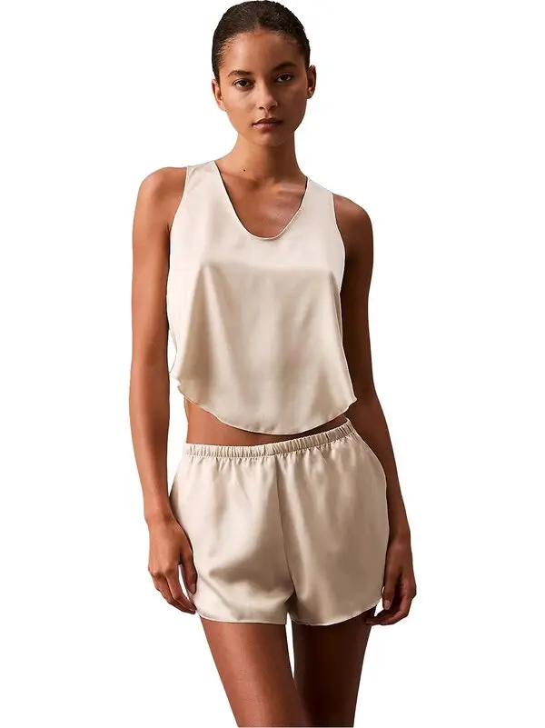 Calvin Klein Satin Tank Top - Cocoon