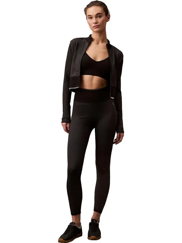 Calvin Klein Rib Sport Leggings - Black