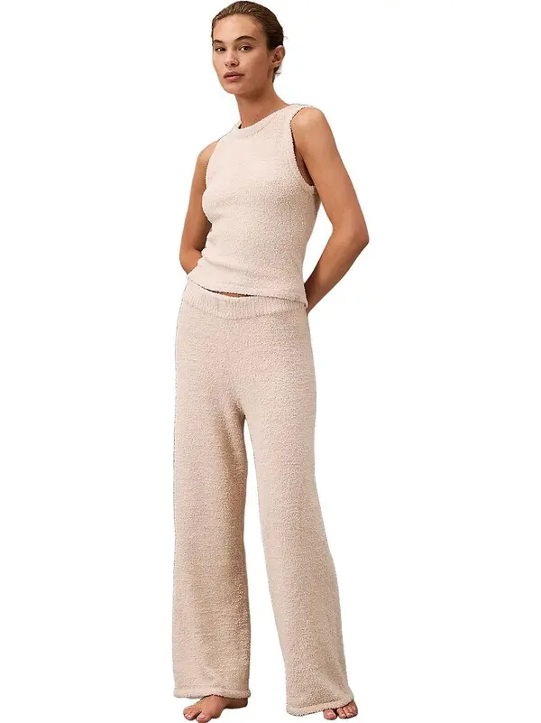 Calvin Klein Plush Sweater Sleep Pants - Morn