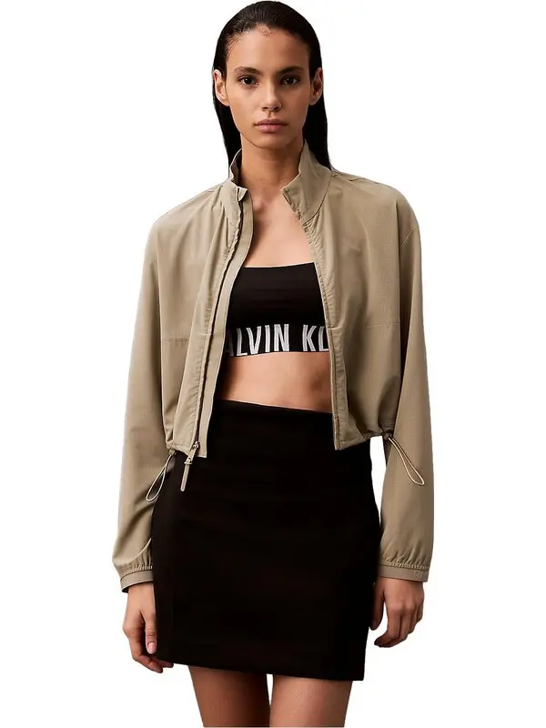 Calvin Klein Woven Mesh Jacket - Laurel Oak