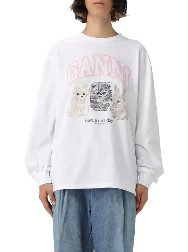 GANNI Sweatshirt - White
