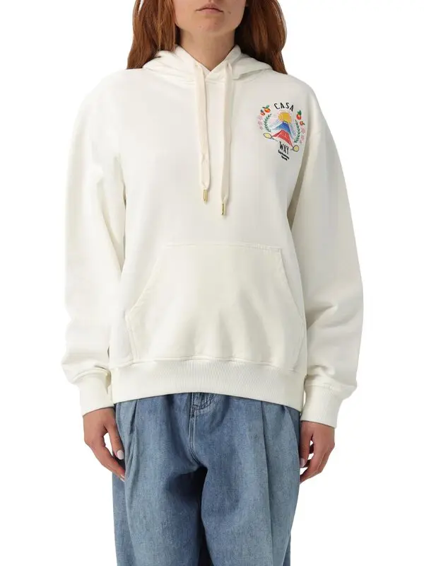 Casablanca Embroidered Sweatshirt - White