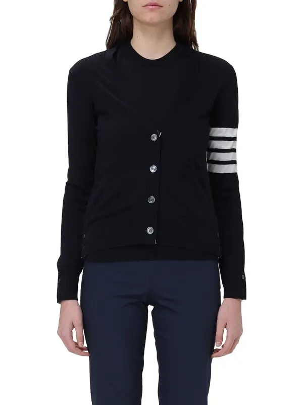 Thom Browne Long Sleeve Sweater - Blue