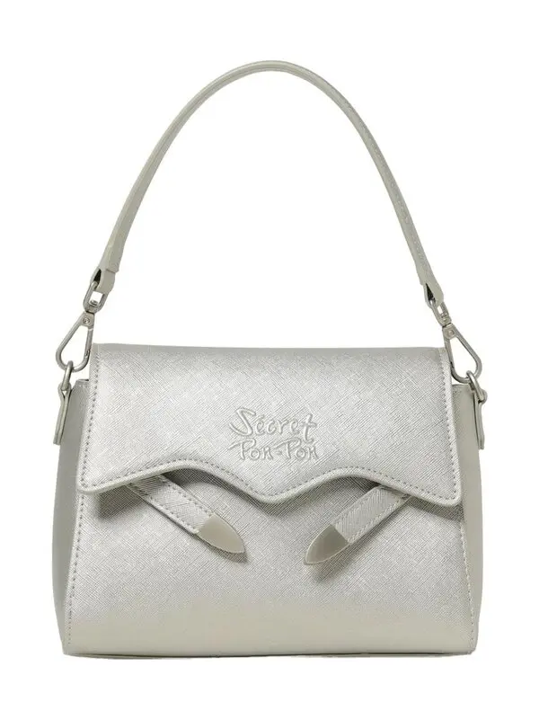 SECRET PON-PON Mini Bag - Silver