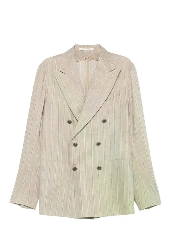 Tagliatore Double Breasted Blazer - Neutrals