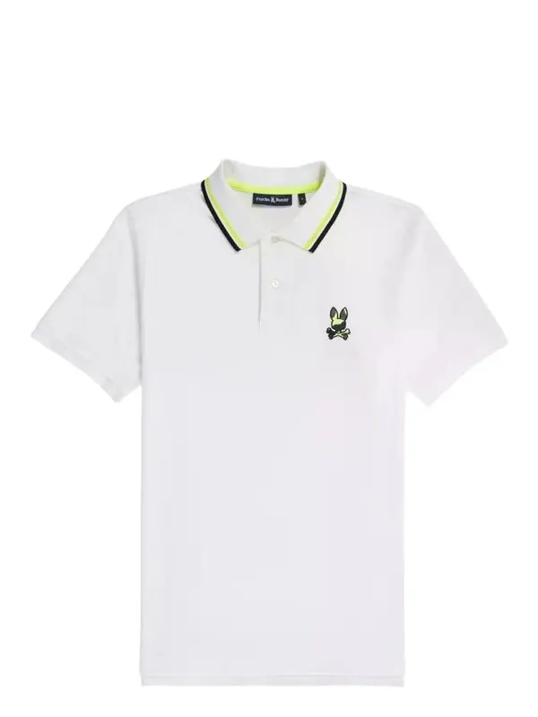 Psycho Bunny Plano Piqué Polo Shirt - White