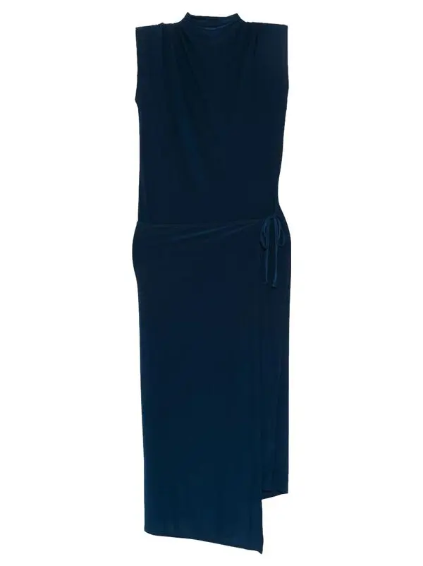 Calvin Klein Body Wrap Midi Dress - Blue