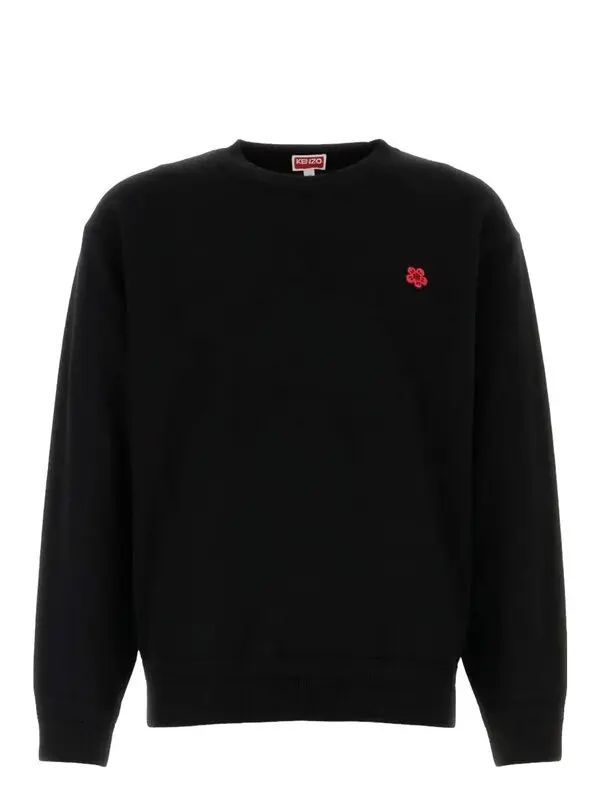 Kenzo Boke Flower Wool Sweater - Black