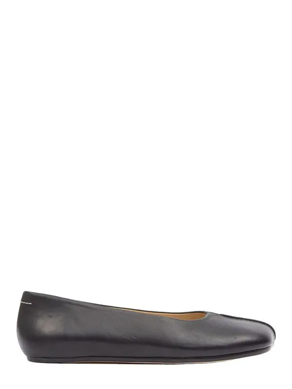 MAISON MARGIELA Leather Ballerinas - Black