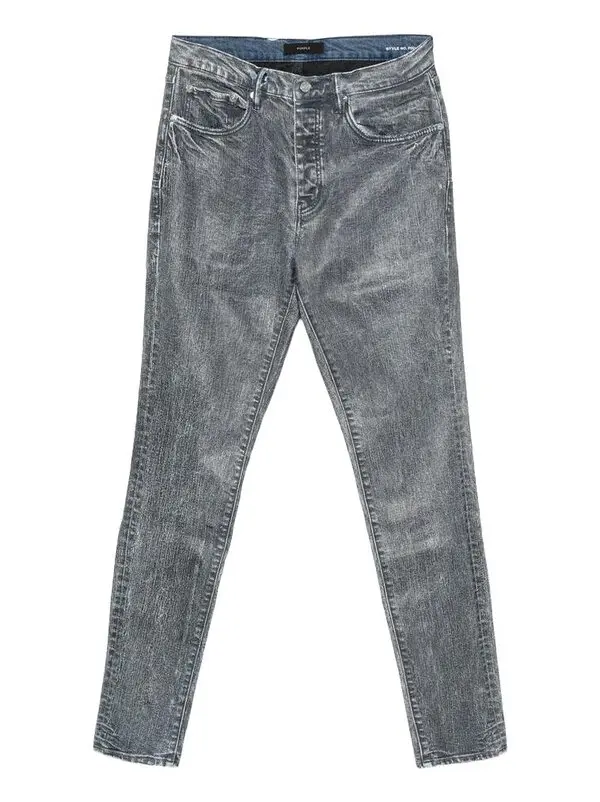 PURPLE BRAND Dark Navy Acid Wash Denim - Blue