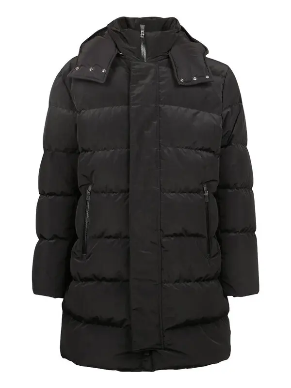 Herno Three Quarter Length Down Jacket - Black