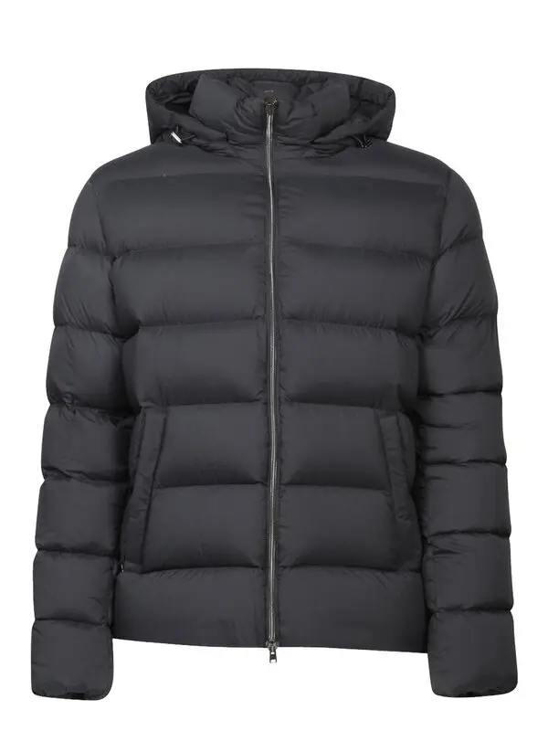 Herno Down Jacket With Hood - Black