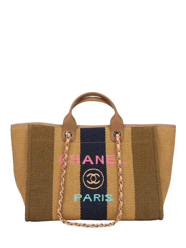 Chanel Medium Deauville Shopping Tote Bag - Multi