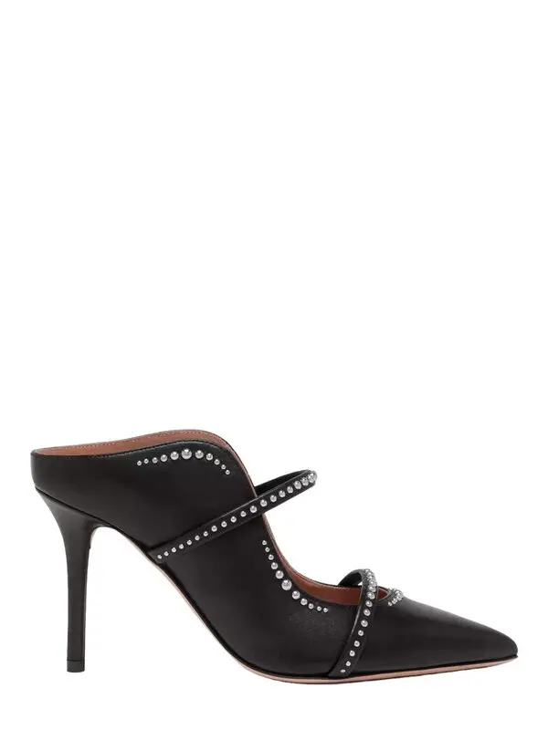 MALONE SOULIERS 85mm Maureen Mules - Black