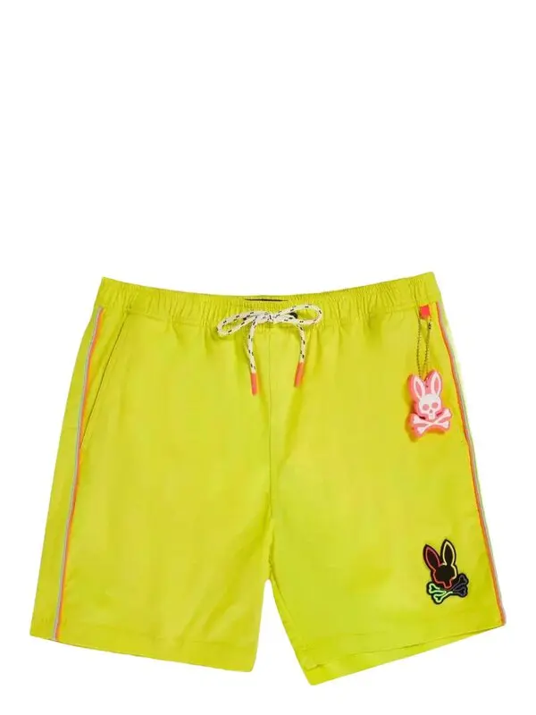 Psycho Bunny Leo Hydrochromic Swim Shorts - Yellow