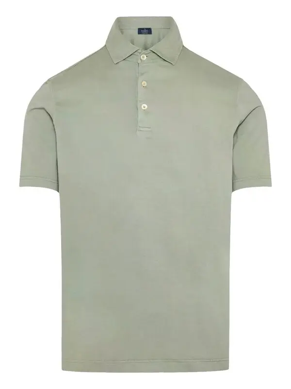 BARBA NAPOLI Cotton Polo Shirt - Green