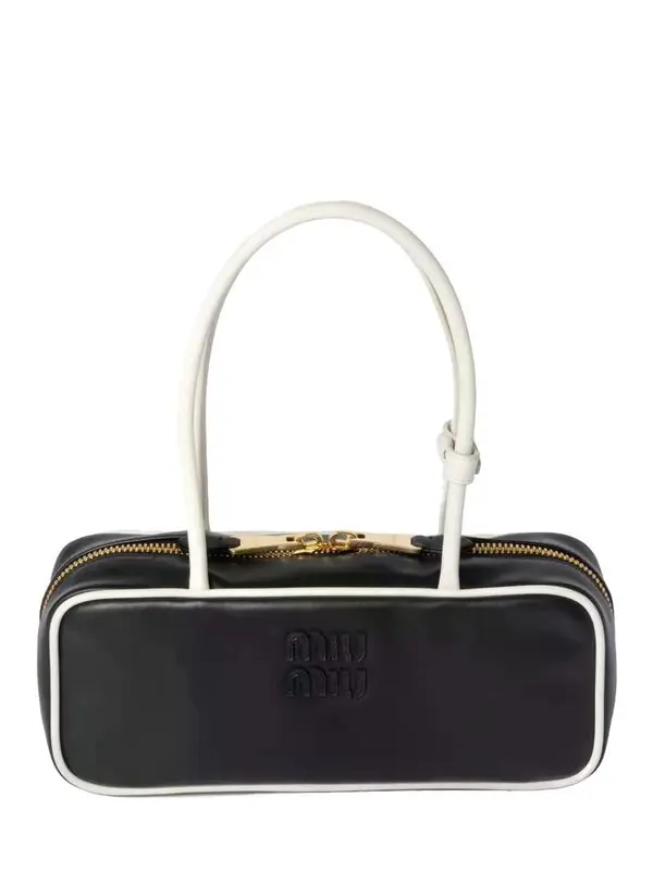 Miu Miu Beau Leather Tote Bag - Black