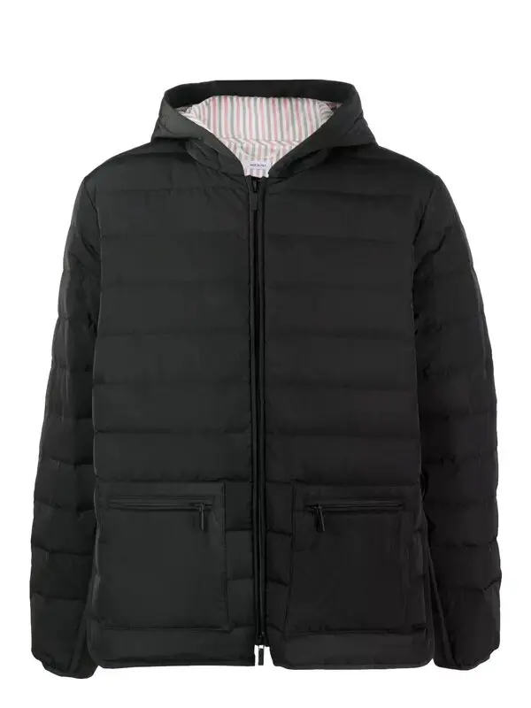 Thom Browne 4-bar Stripe Padded Jacket - Grey