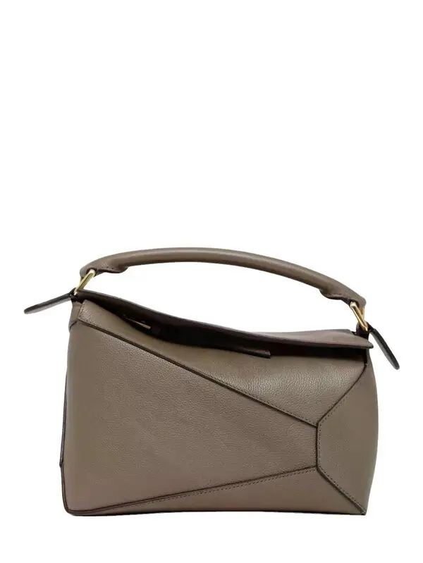 Loewe Paneled Leather Tote Bag - Neutrals