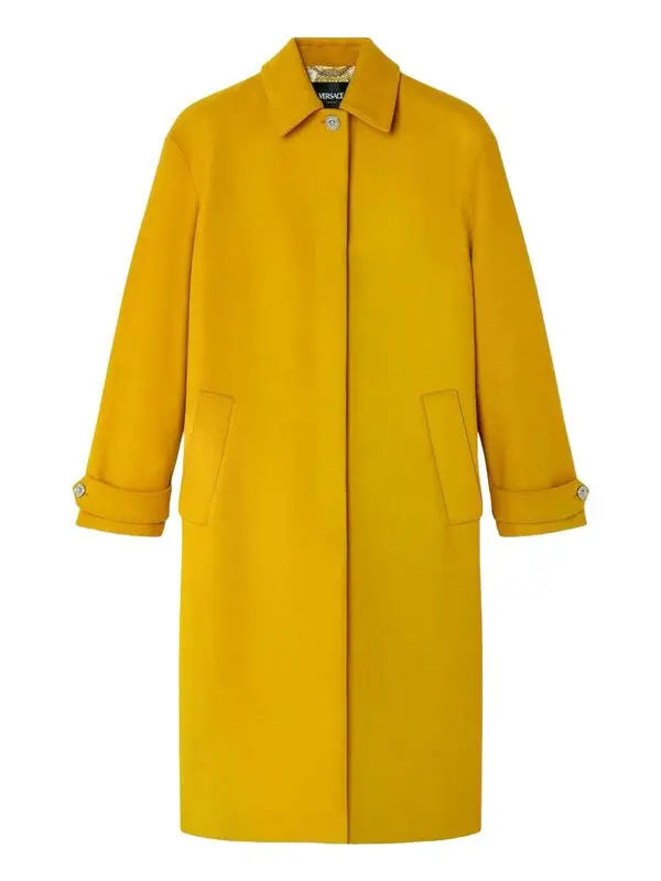 Versace Medusa Head Coat - Yellow