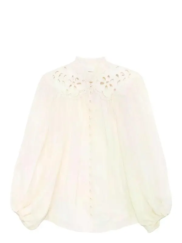Zimmermann Embroidered Shirt - Neutrals