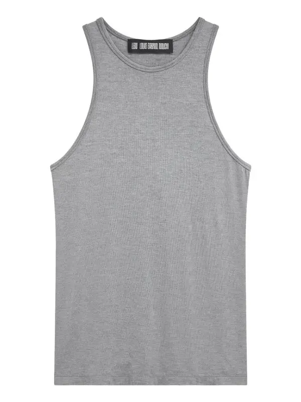 LGN LOUIS GABRIEL NOUCHI Cross-back Tank Top - Grey