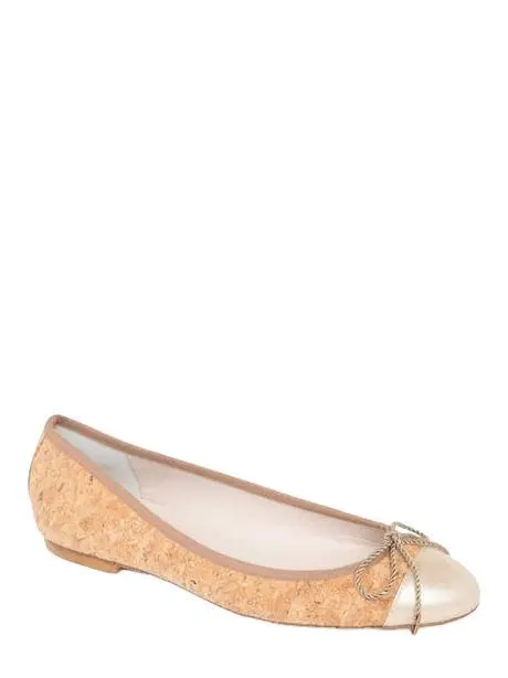 PAUL MAYER Love Ballerina Flats - Ceramic/ Cork