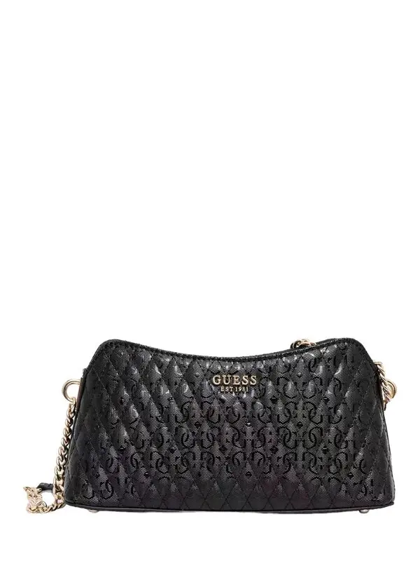 Guess Quilted Shoulder Bag - Black