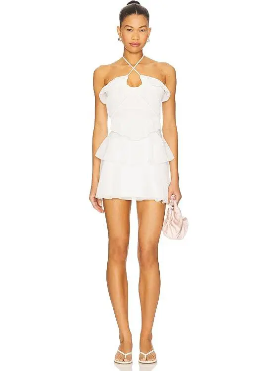 OW X Ariana Mini Dress - White