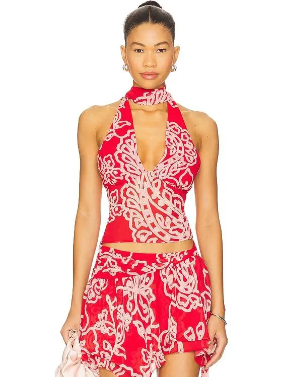 LOVERS AND FRIENDS Mayci Top - Flame Red