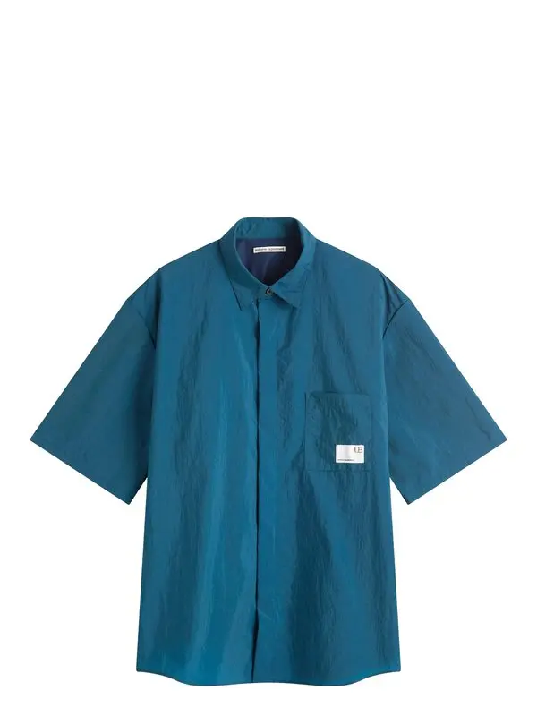 UNIFORM EXPERIMENT Crystal Nylon Ventilation Shirt - Navy