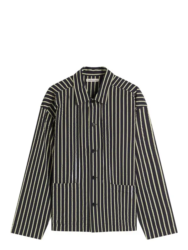 You Must Create Pj Stripe Jacket - Navy/yellow