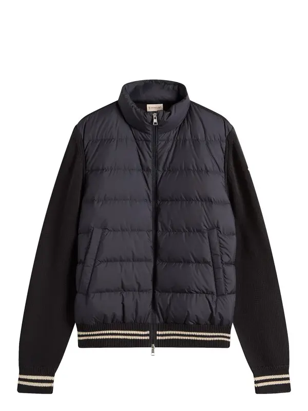 Moncler Hybrid Zip-through Jacket - Navy