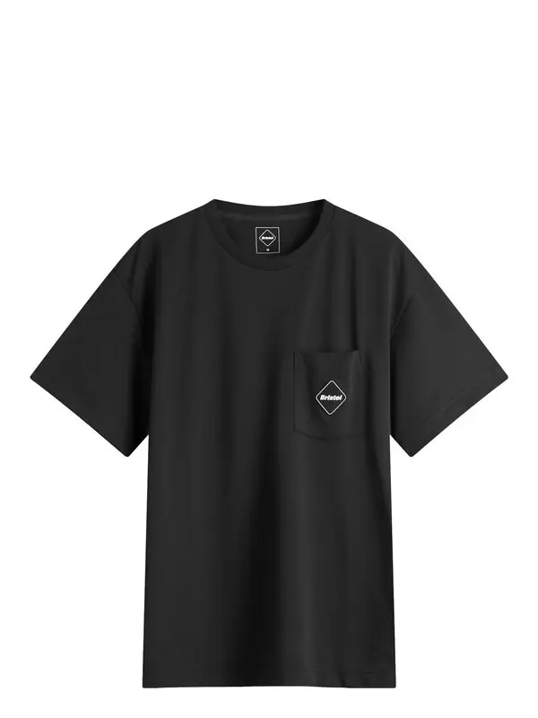 F.C. REAL BRISTOL Emblem Pocket T-shirt - Black
