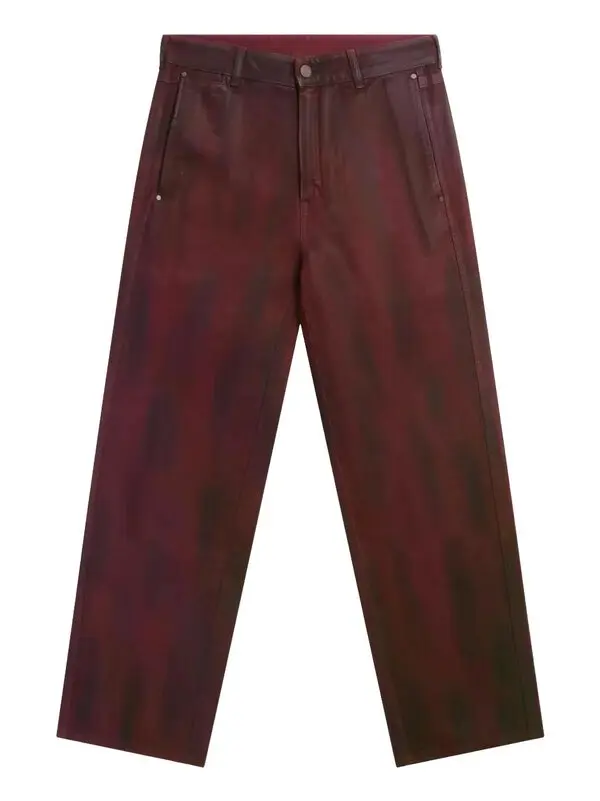 LGN LOUIS GABRIEL NOUCHI Painted-effect Jeans - Red