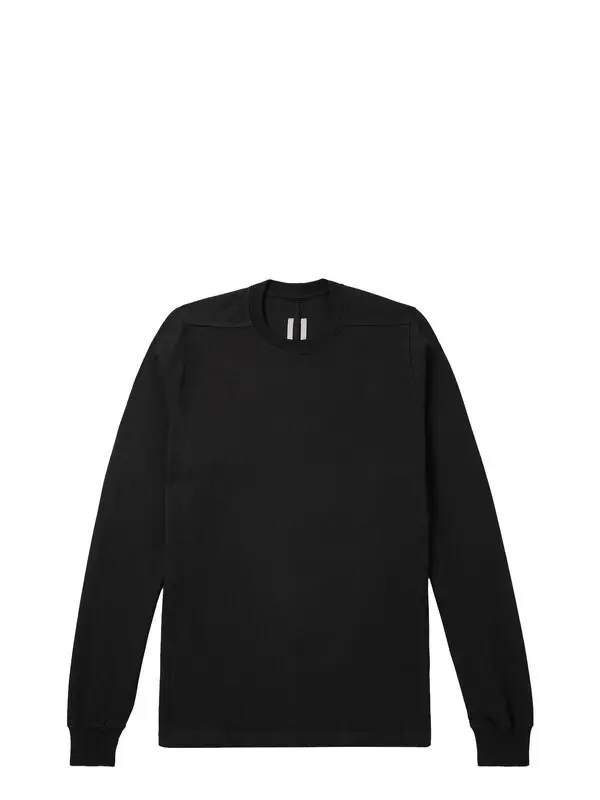 Rick Owens Organic Cotton-jersey Sweatshirt - Black