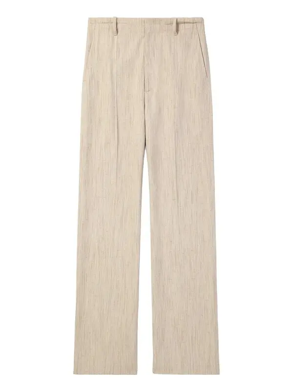 Bottega Veneta Straight-leg Woven Suit Trousers - Neutrals
