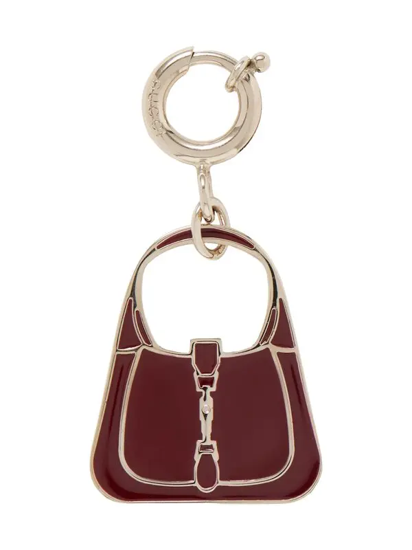 Gucci Gold-tone 'jackie' Bag Charm - Brown