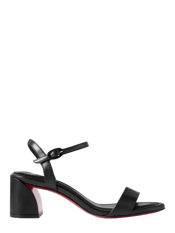 CHRISTIAN LOUBOUTIN Miss Jane 55 Leather Sandals - Black