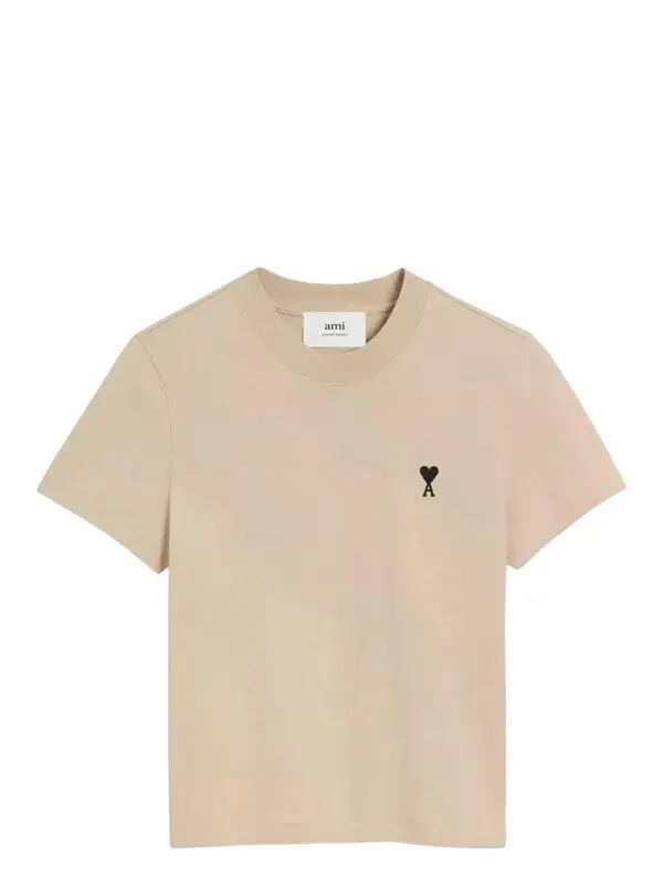 AMI Paris De Coeur T-shirt - Neutrals