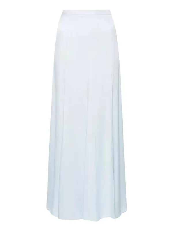 TWINSET High-waisted Flared Maxi Skirt - Blue