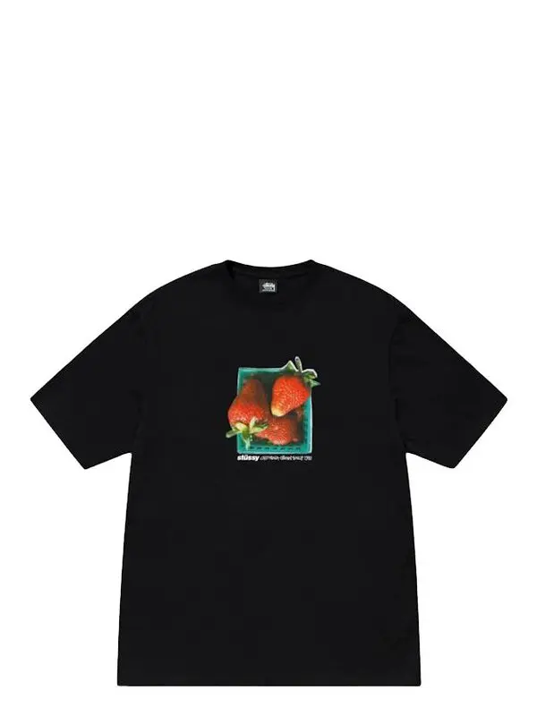 StÜssy Berries Tee Shirt - Black