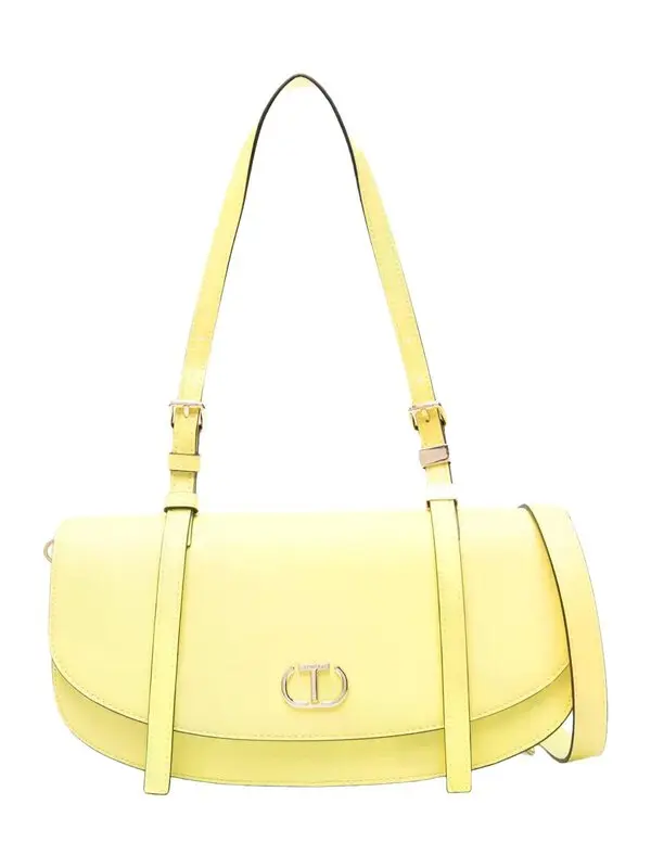 TWINSET Logo-plaque Tote Bag - Yellow