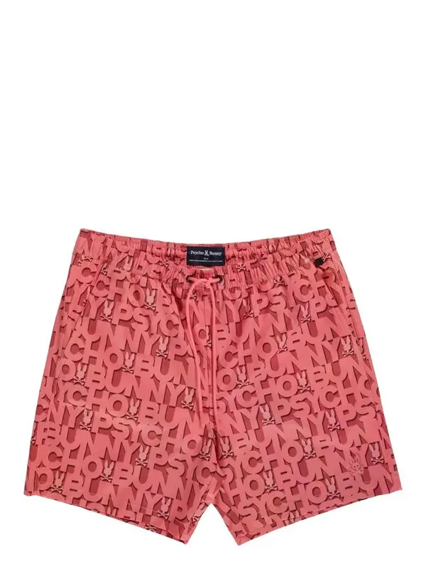 Psycho Bunny Damon Swim Shorts - Red