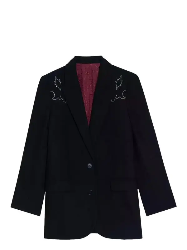 Zadig&Voltaire Embroidered Blazer - Black