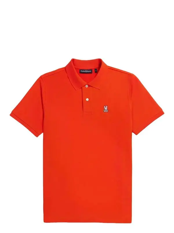 Psycho Bunny Piqué-weave Polo Shirt - Orange