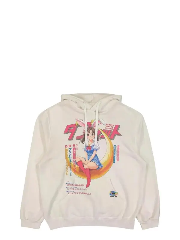 DOUBLET Anime-print Hoodie - Neutrals