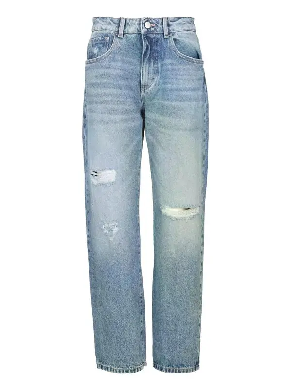 ICON DENIM LA Ripped Detailing Jeans - Blue