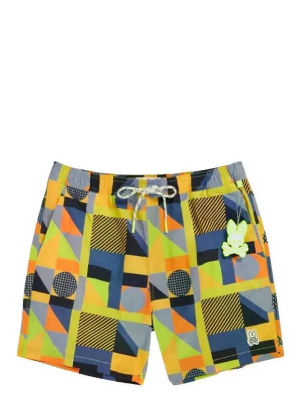 Psycho Bunny Henry Deco Swim Shorts - Blue